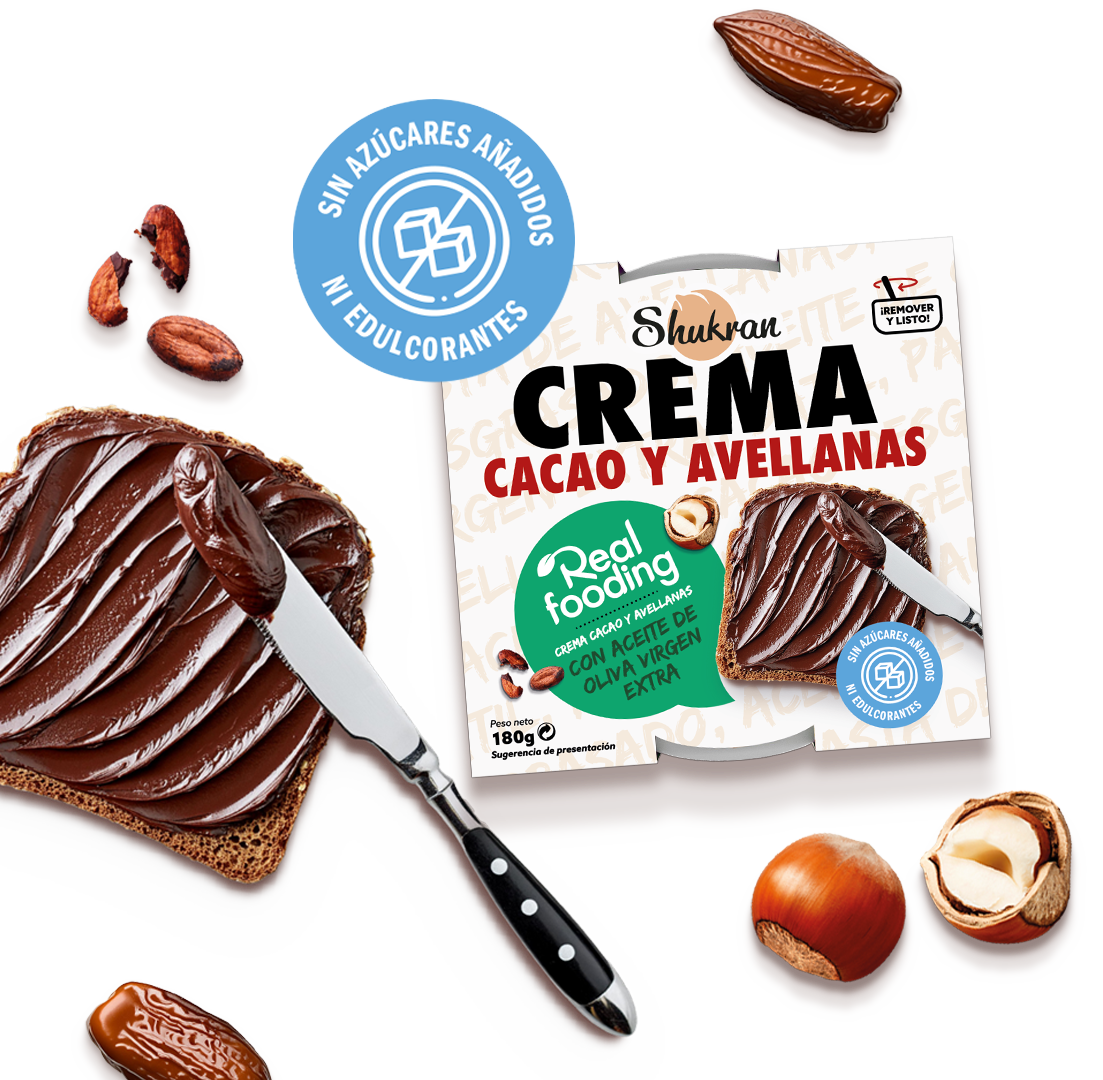 Crema Cacao y Avellanas - Shukran Foods